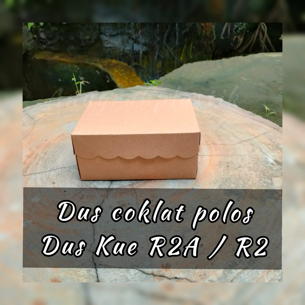 Jual Dus kue R2A / dus kue coklat polos R2 ( per pack ) | Shopee Indonesia