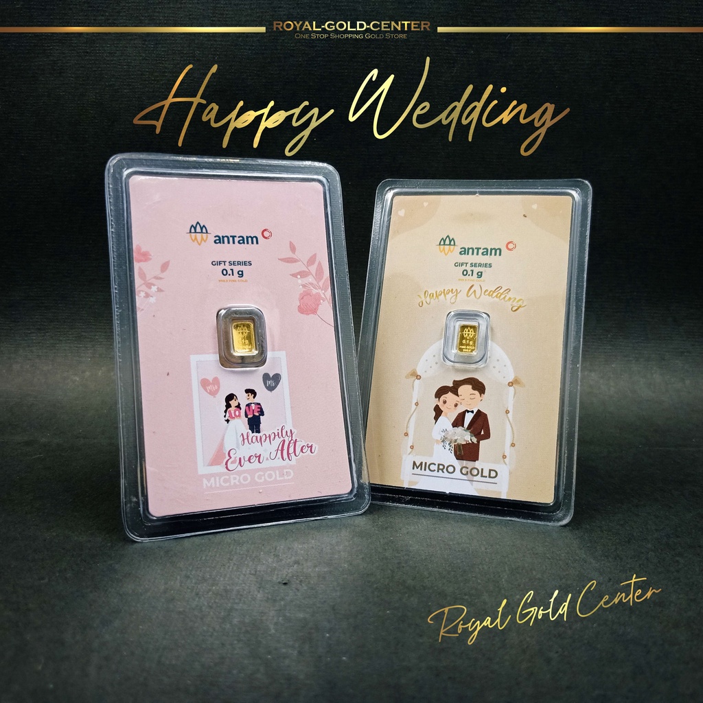 Jual Antam Hartadinata Happy Wedding Gift Internasional / Love | Shopee ...