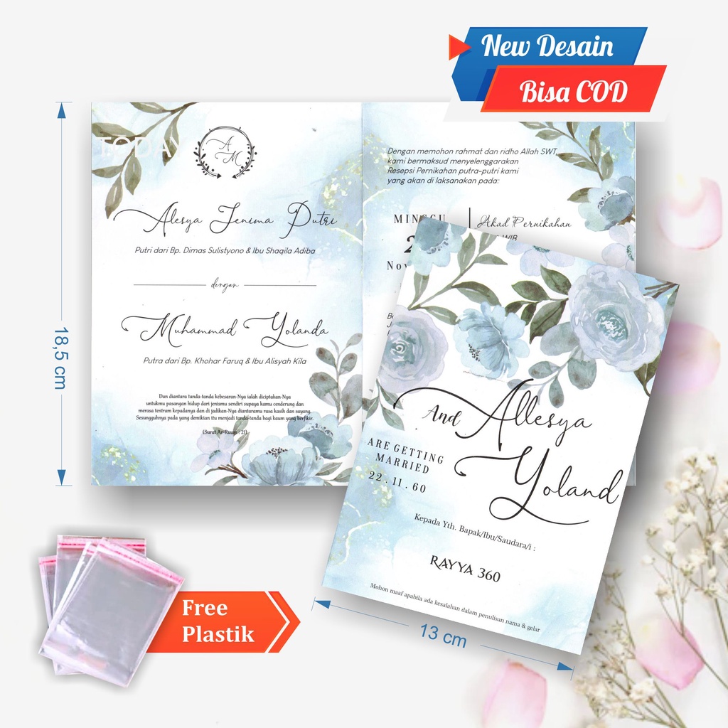 Jual UNDANGAN PERNIKAHAN - CETAK KARTU UNDANGAN PERNIKAHAN GLOSSY ...