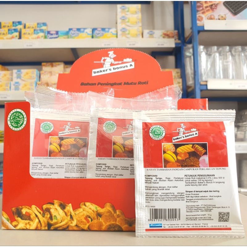 Jual Bakerbonus A Sachet 10Gr / Bread Improver Baker's bonus A 10Gr ...