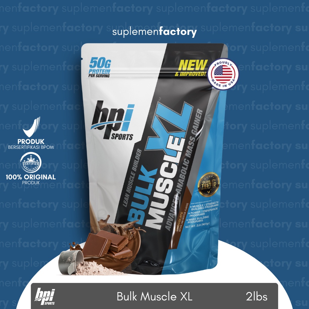 Jual BPI Sports Bulk Muscle XL 2 Lbs Weight Mass Gainer | Shopee Indonesia