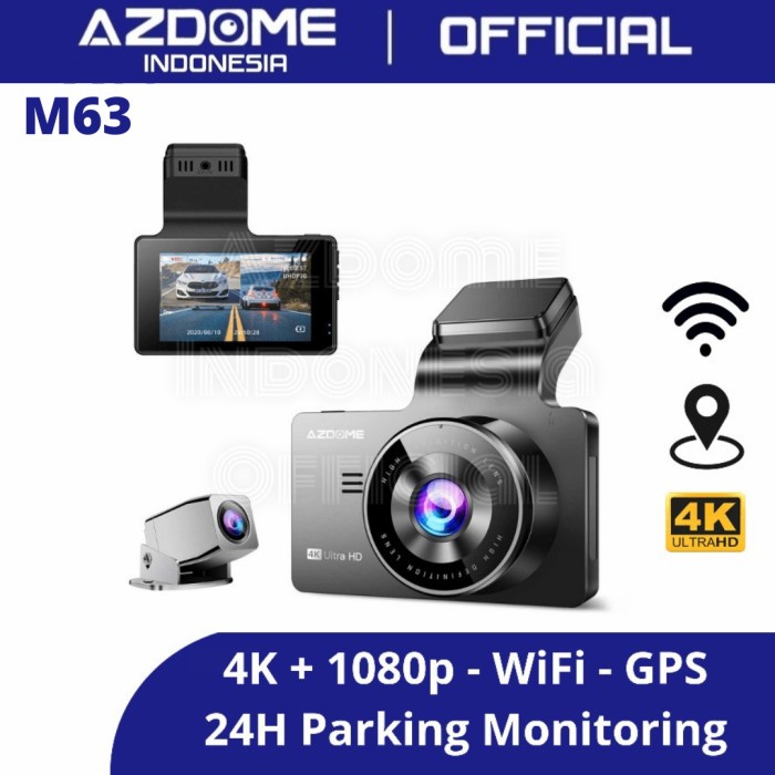 Jual Azdome M63 4K Ultra Hd Dashcam Car Camera Mobil Dvr | Shopee Indonesia