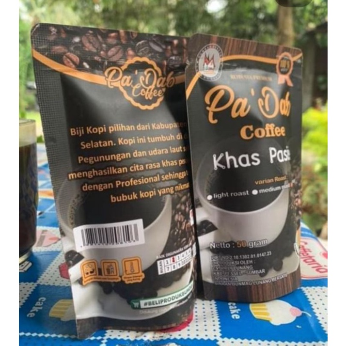 Jual Pa'dab coffee khas pasisie robusta premium 220 gr variant dark rost | Shopee Indonesia