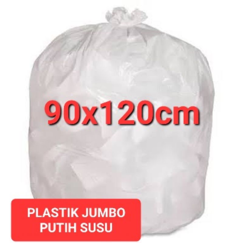Jual Plastik Jumbo PUTIH SUSU 90x120cm | Kantong Plastik Besar White ...