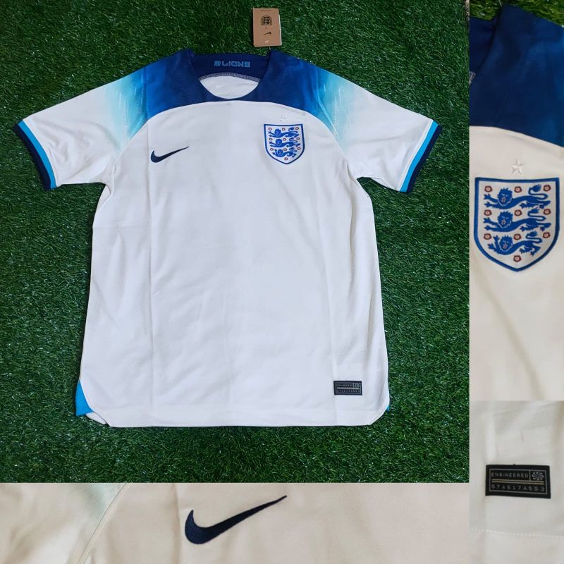 Jual JERSEY BOLA INGRISS HOME 2022 WORLD CUP FULL PATCH WC + NAMESET ...