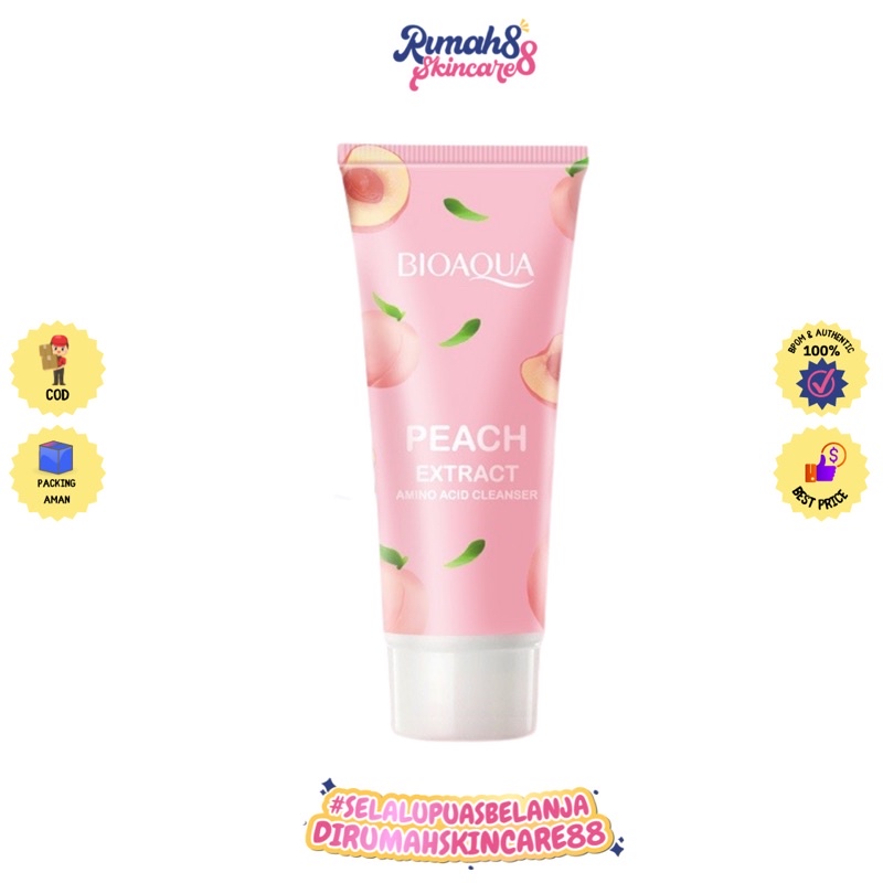 Jual BIOAQUA Low PH Peach Facial Wash 100g | Shopee Indonesia