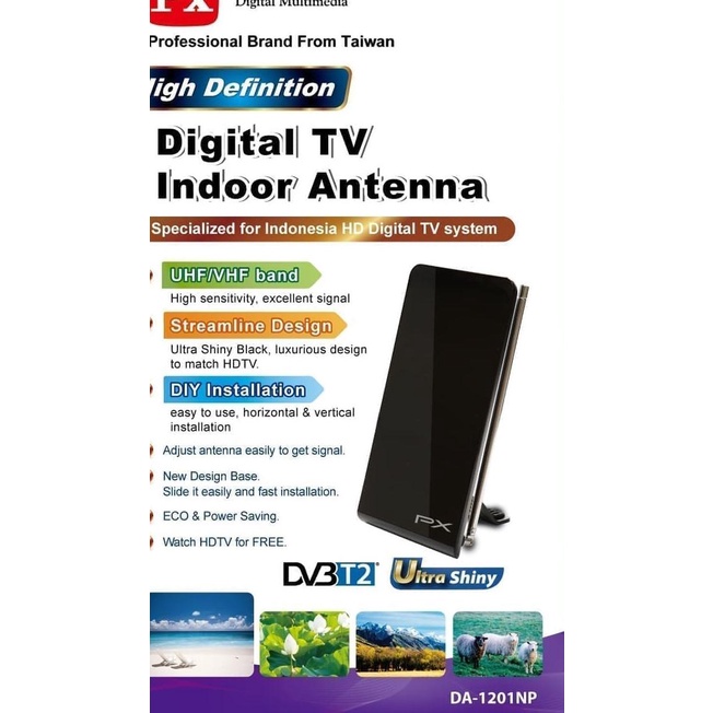 Jual PX DA-1201NP ANTENA DALAM LED TV DIGITAL INDOOR DA 1201 NP DVBT2 ...