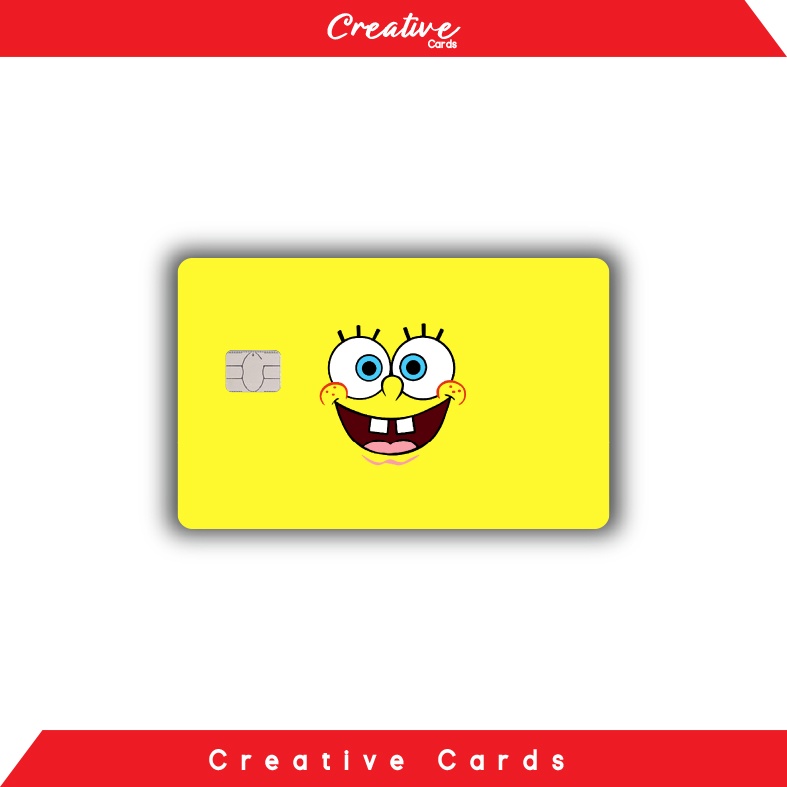 Jual Stiker Sticker Kartu Atm Skin Card Anime - Spongebob EditionVinyl ...