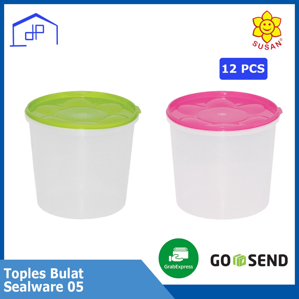 Jual (12PCS) - Toples Sealware Bulat 05 - Toples Bulat 5L - Toples Plastik - SUSAN | Shopee ...