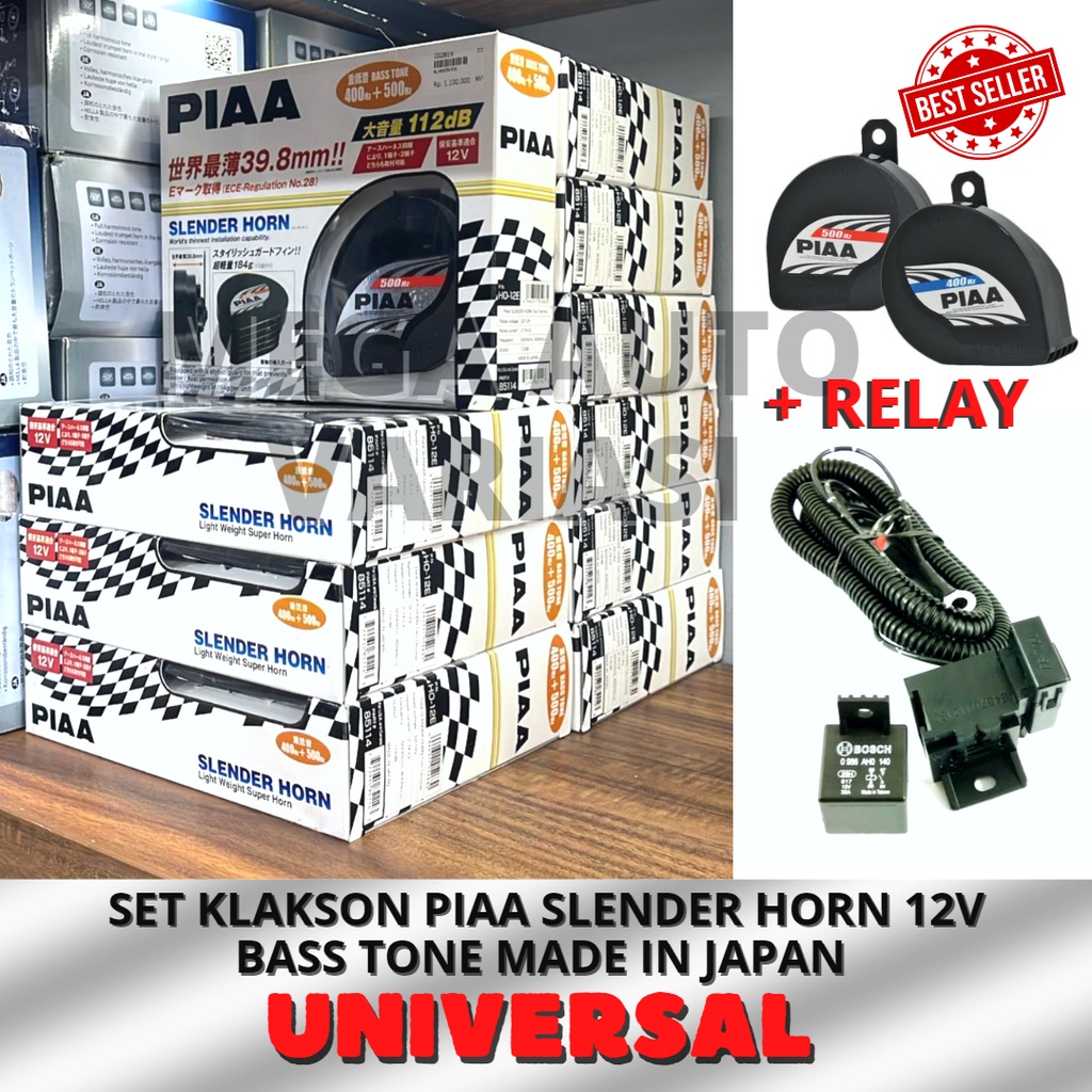 Jual SET KLAKSON PIAA SLENDER HORN 12V MADE IN JAPAN MOBIL BRV,PAJERO,XPANDER,HRV,BRIO,HILUX,DLL ...