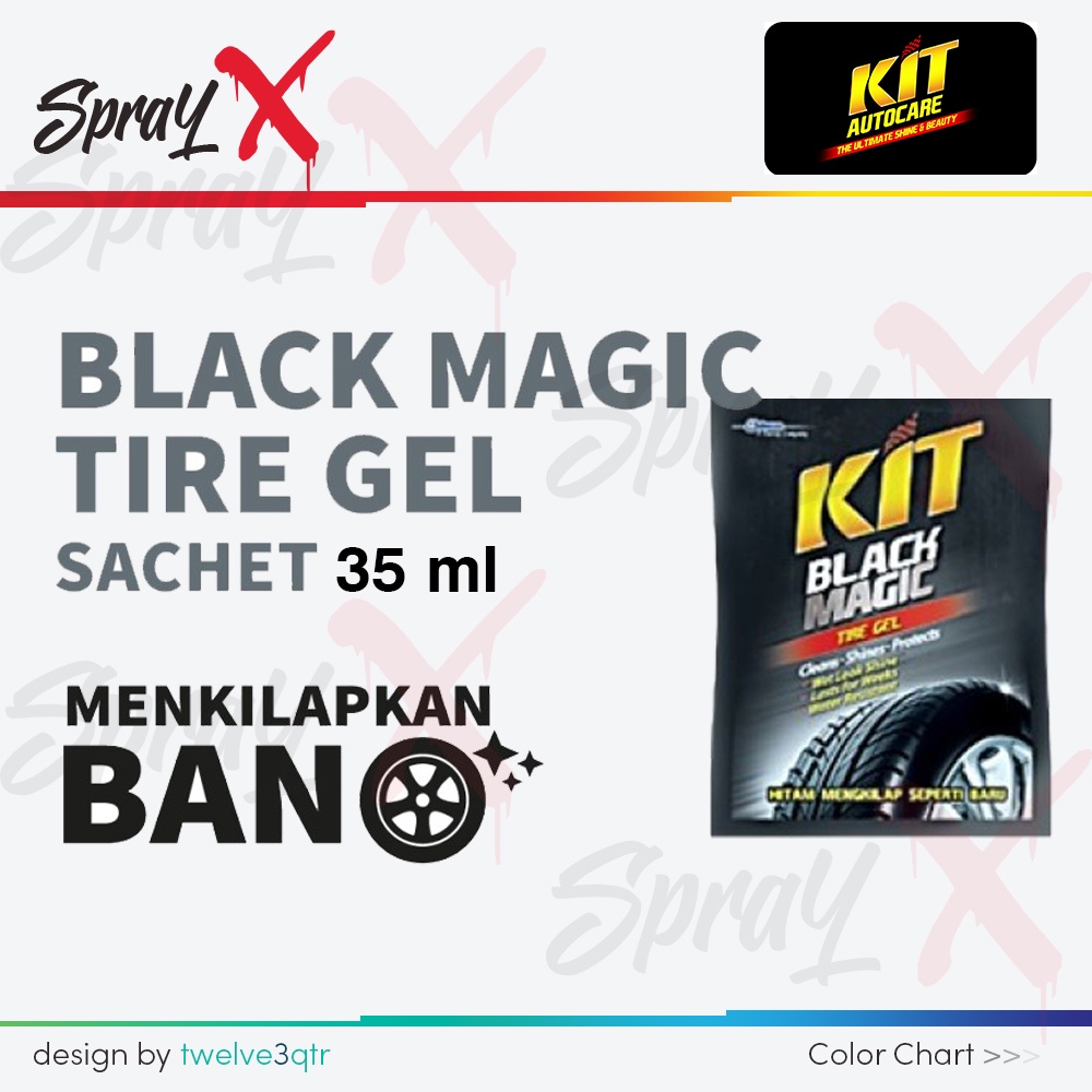 Jual KIT BLACK MAGIC TIRE GEL SACHET 35 ML / PENGKILAP BAN | Shopee ...