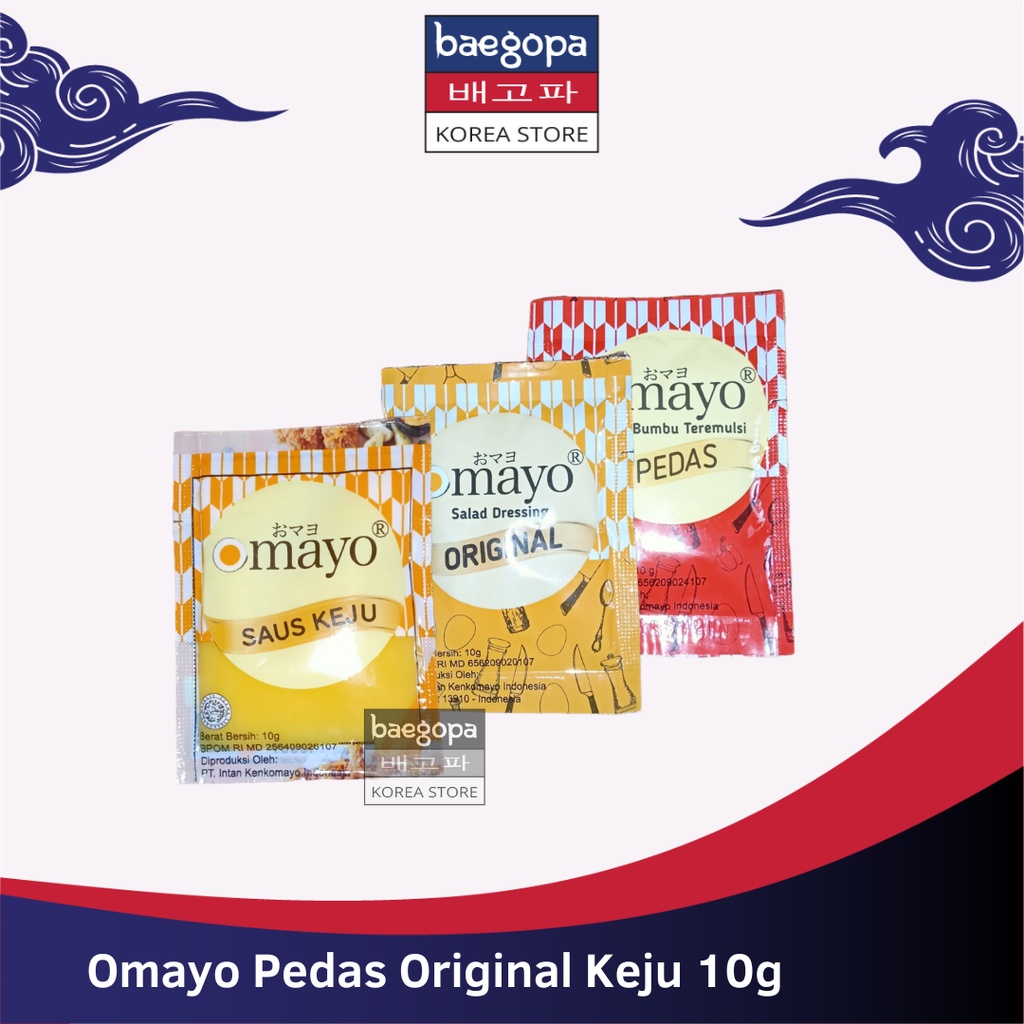 Jual OMAYO Mayo Pedas Original Keju 1 pcs 10 g Halal │ Mayonnaise Spicy ...