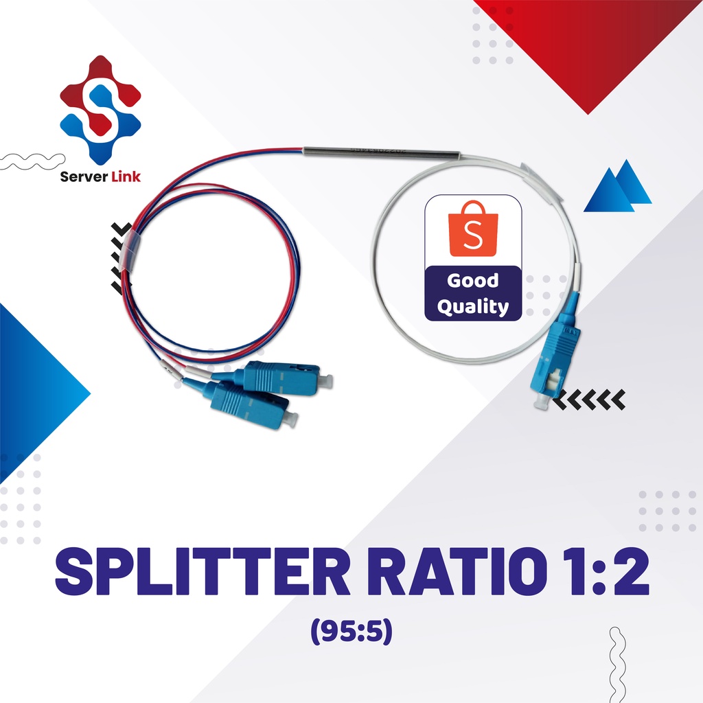 Jual Splitter 1:2 Ratio 95:5 Splitter Passive 1:2 (ratio 95:5) Fiber ...