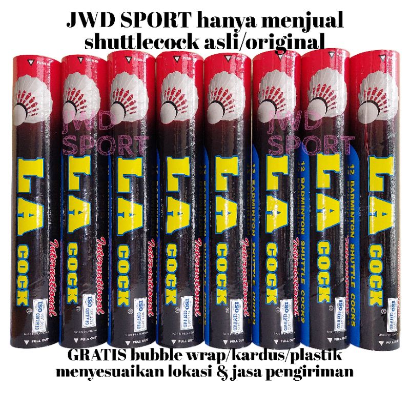 Jual Shuttlecock LA Original Isi 12 Per Slop Kok Badminton Bulutangkis ...