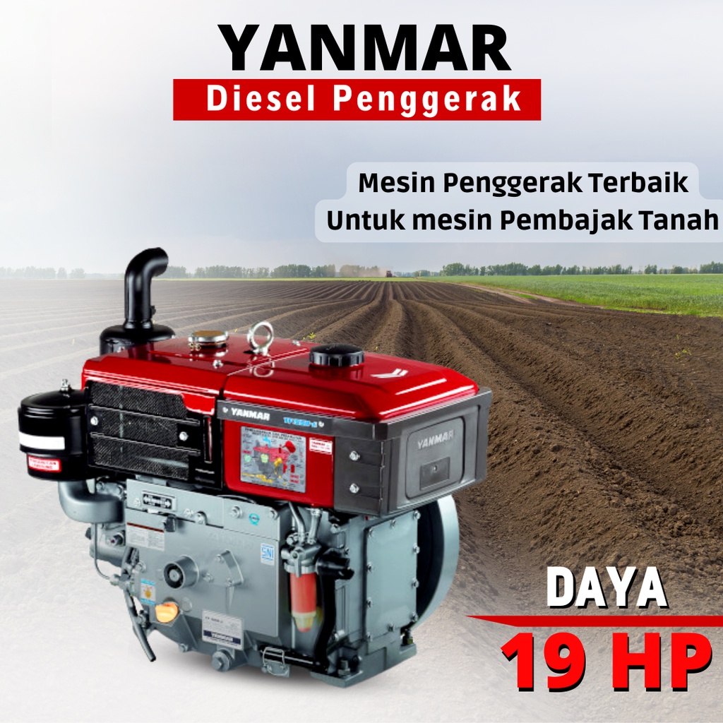 Jual Mesin Diesel Motor Yanmar 19 Hp Stater Electric TF 190 RE Radiator | Shopee Indonesia