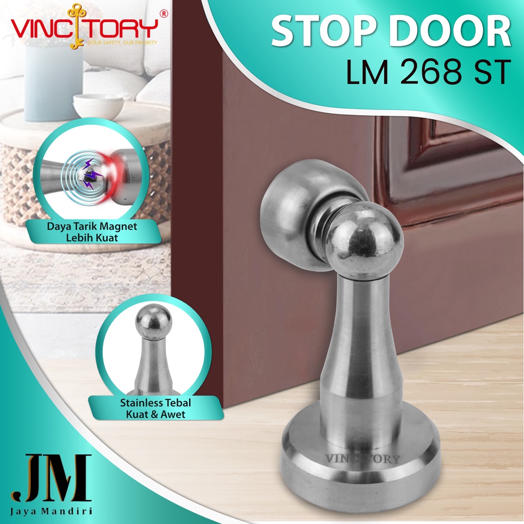 Jual Vincitoy Door Stopper Magnet Stainless/Penahan Pintu/Ganjalan ...