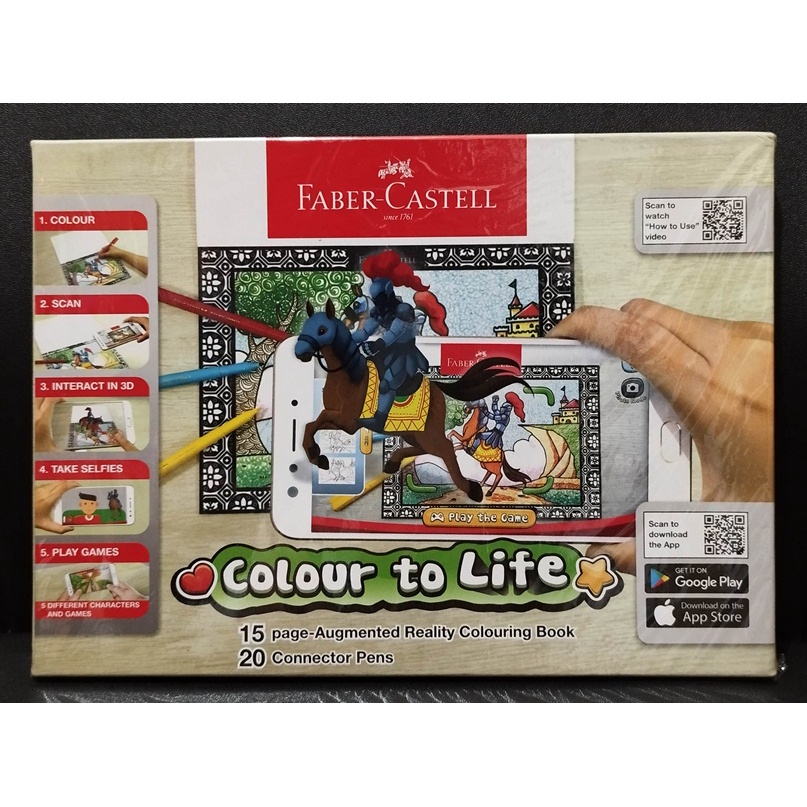 Jual Faber Castell Colour To Life Colouring Book + 20 Connector Pen ...