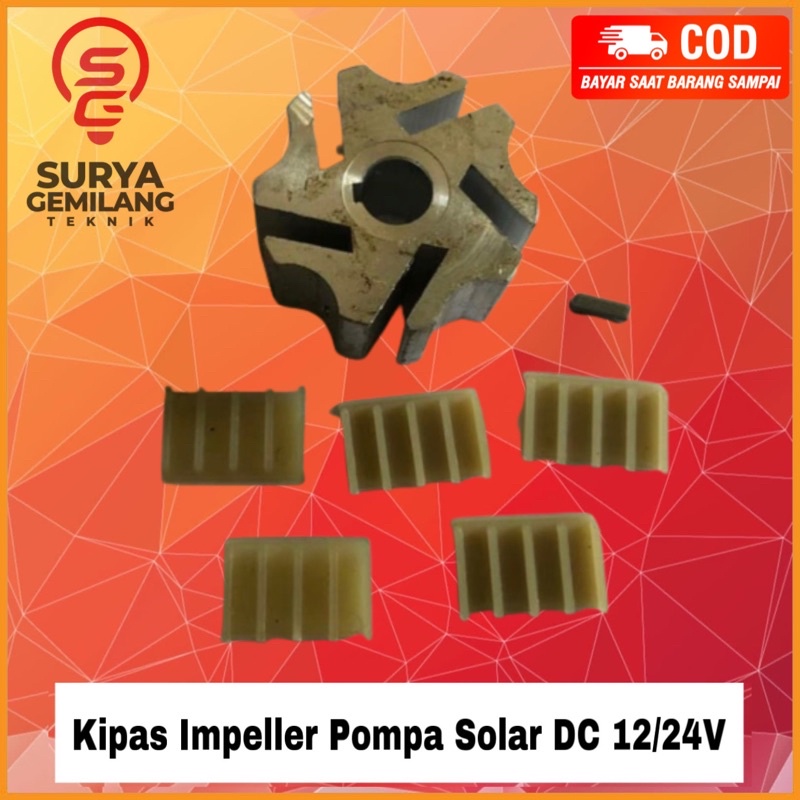 Jual Kipas Impeller Pompa Solar Dc 12 24V AC 220V Baling Kipas Pompa ...