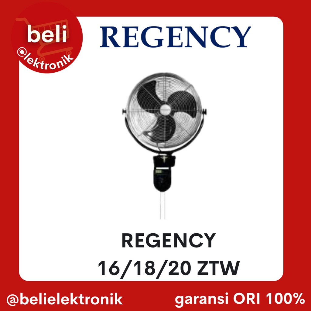 Jual REGENCY Kipas Angin Dinding (Tembok)/Wall Fan Besi Tornado 16/18/20 inch TW16/TW18/TW20 ...