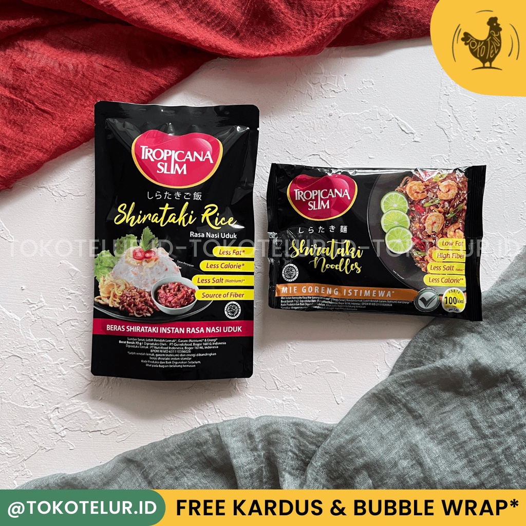 Jual TROPICANA SLIM - Shirataki Noodles (71Gram) Shirataki rice (72Gram ...