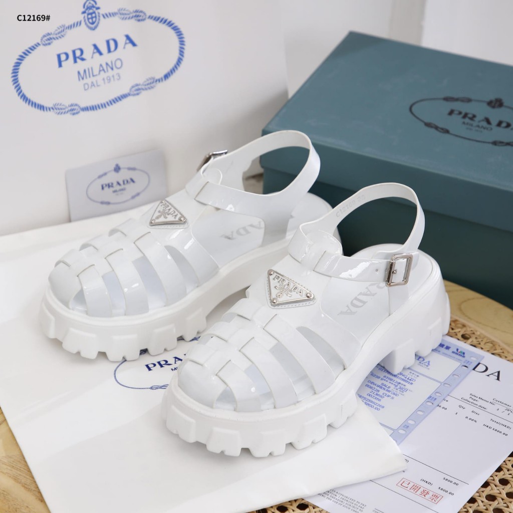 Jual Prd White Foam Rubber Cage With Logo Sendals C12169# | Shopee ...