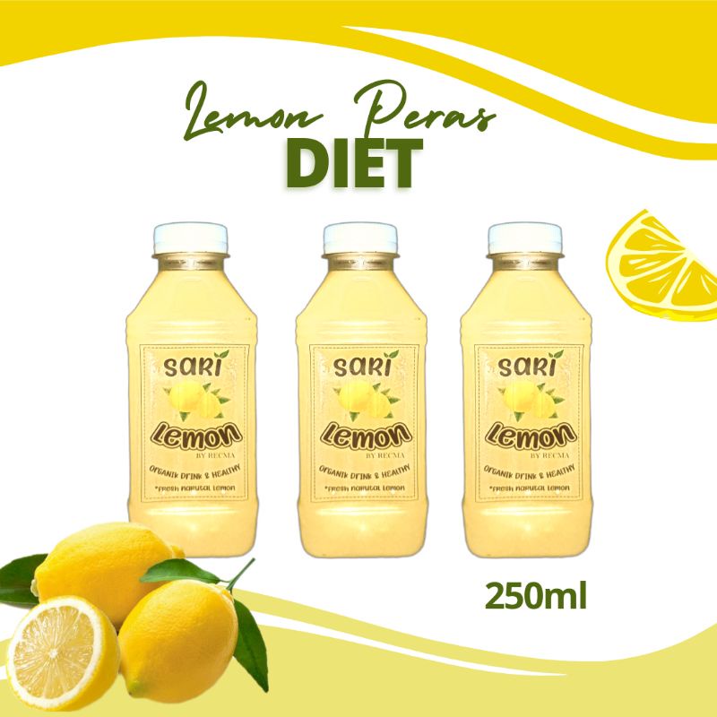 Jual Sari Lemon Asli 250 ml - Lemon Juice 100% pure alami | Shopee ...