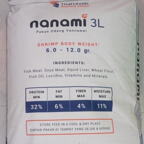 Jual PAKAN UDANG , LOBSTER NANAMI 3L 1Kg | Shopee Indonesia