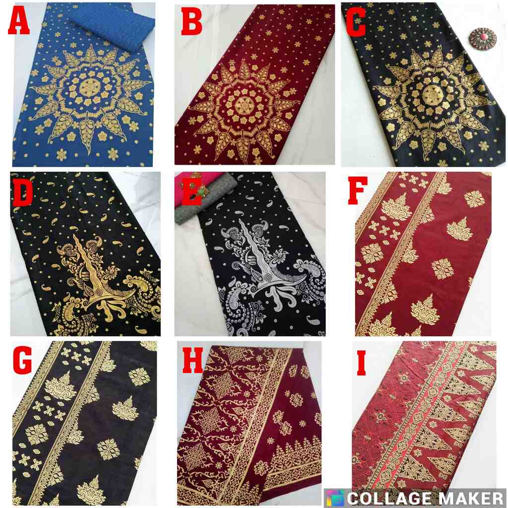 Jual KAIN BATIK HALUS MOTIF PRADA MATAHARI PRADA KERIS GOLD DAN SILVER ...