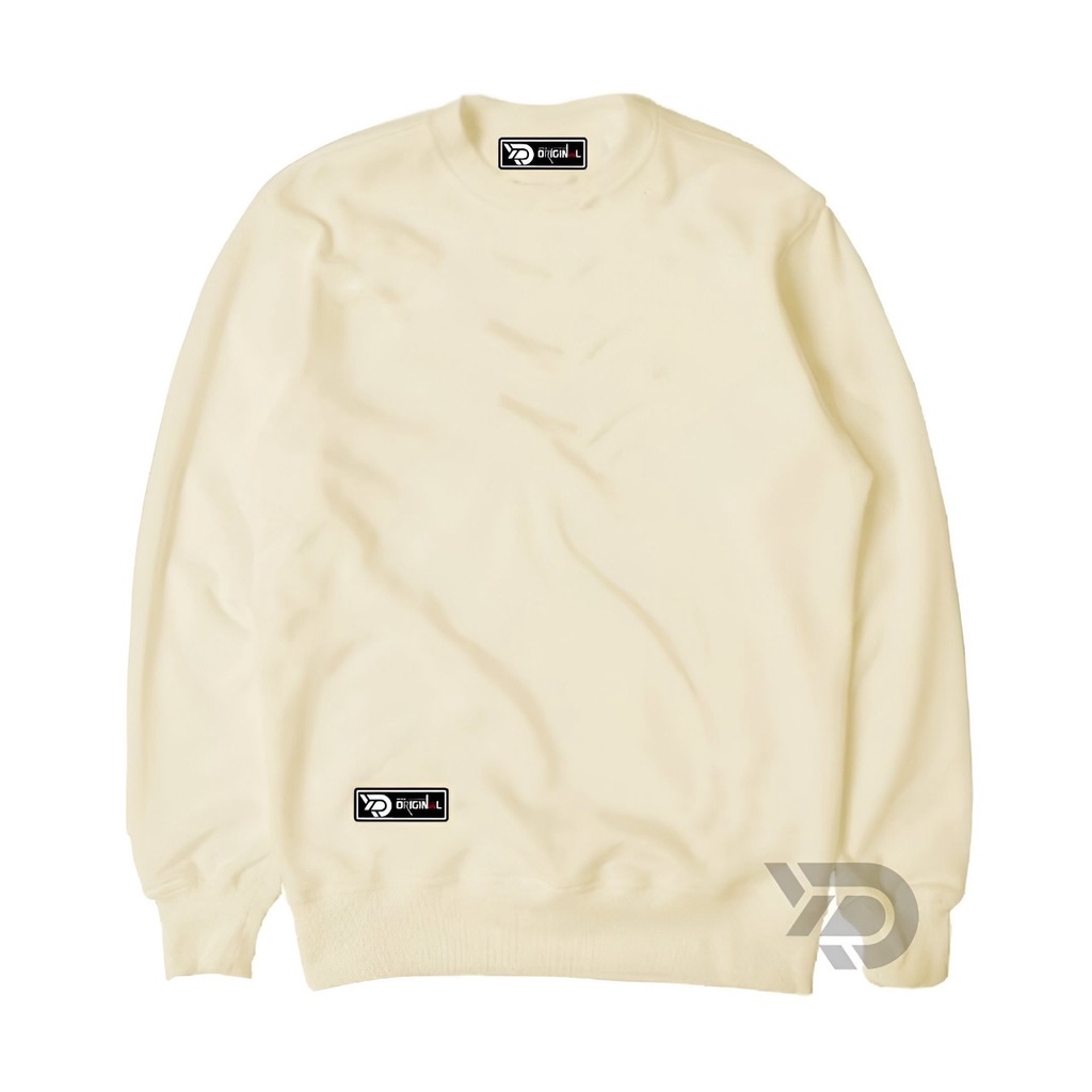 Jual Sweater Crewneck Pria Distro Basic Polos Krah oblong Sweter ...