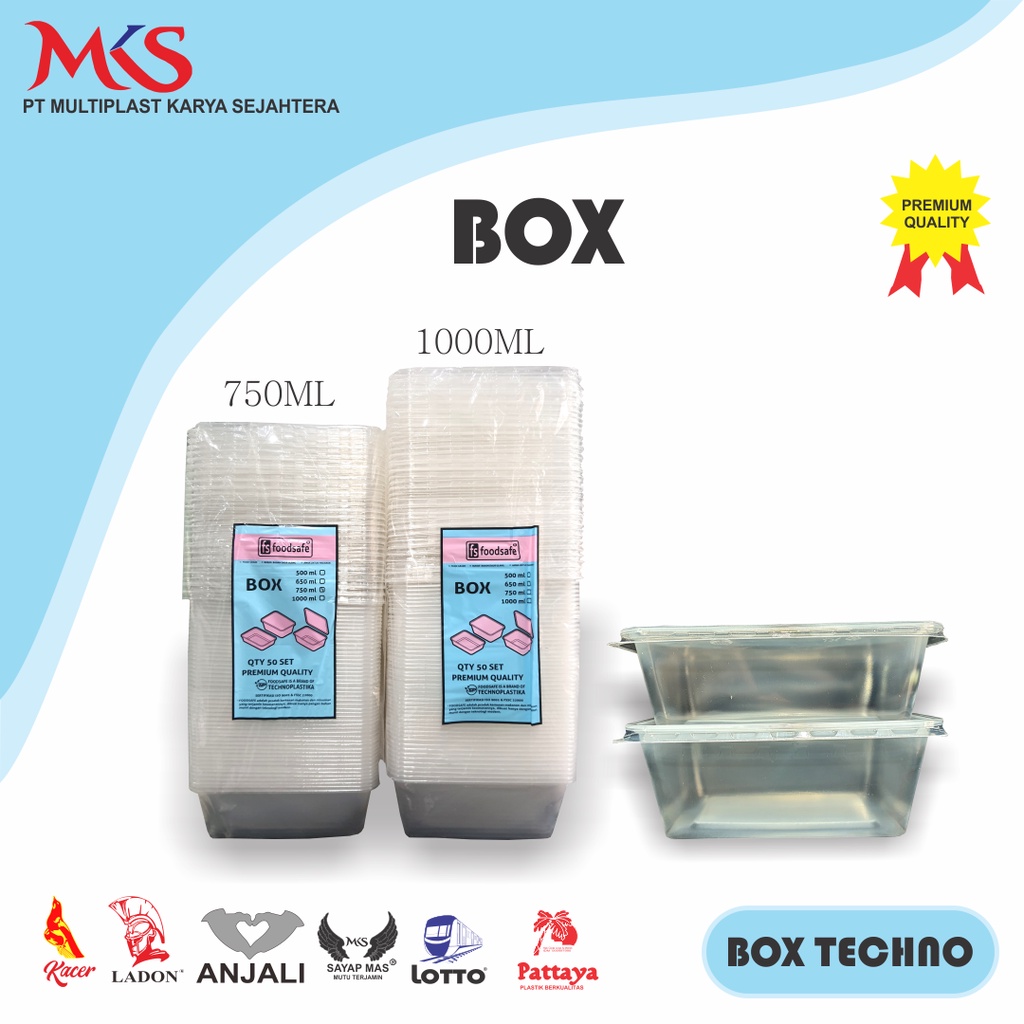 Jual KOTAK MAKAN PANJANG 750ML/1000ML - BOX THINWALL FOOD CONTAINER ...