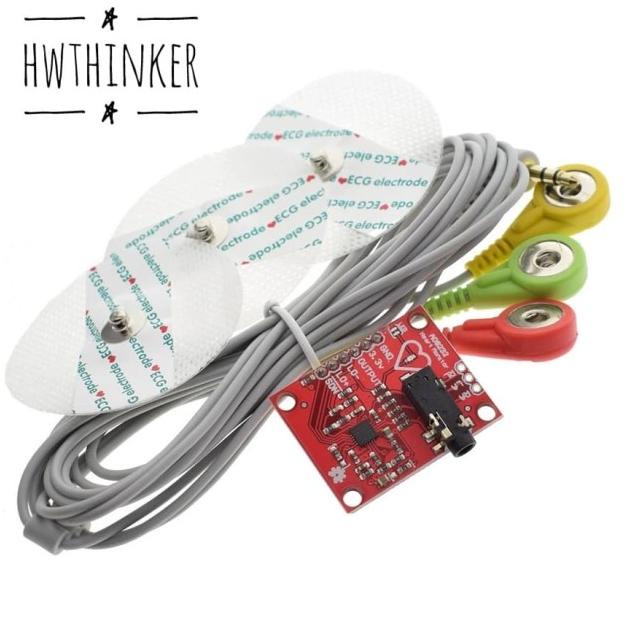 Jual Modul Sensor ECG EKG Electrocardiogram AD8232 pulse Heart Rate ...