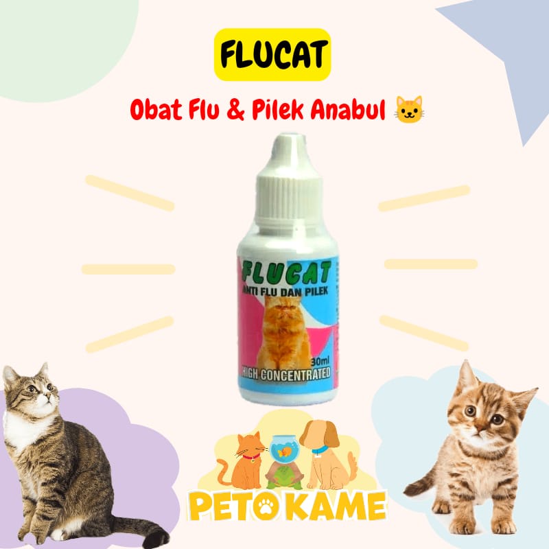 Jual FLUCAT 30 ml | Obat flu dan batuk kucing | Shopee Indonesia