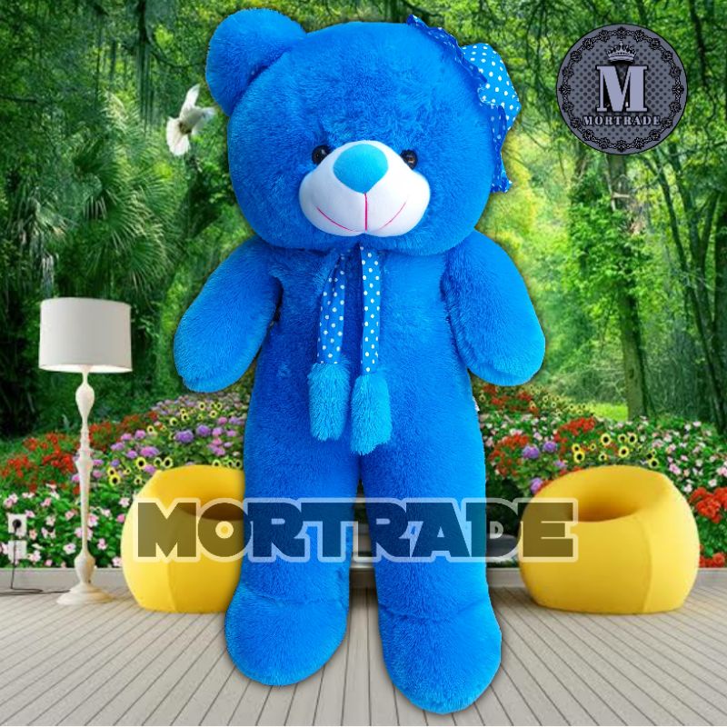 Jual Boneka Besar Jumbo Giant 1 Meter Panda / Beruang Teddy Bear Cream ...