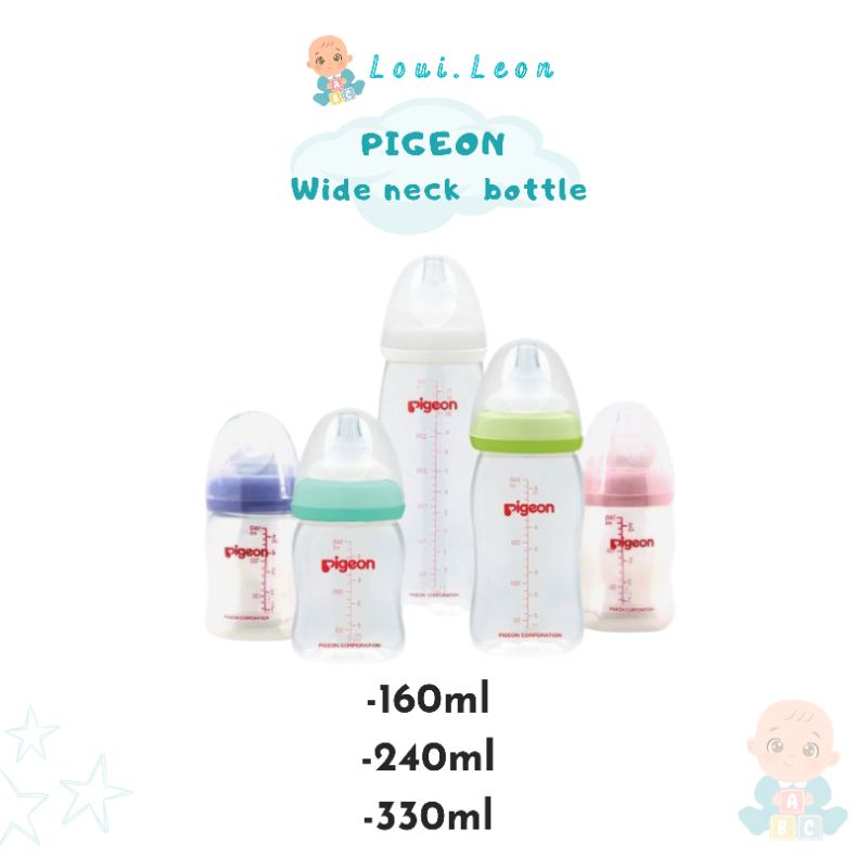 Jual Pigeon Wide Neck 160ml 240ml 330ml / Pigeon Botol Susu Peristaltic Plus Nipple Bayi / Baby ...