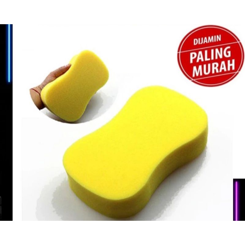 Jual Sponge Busa cuci mobil motor piring, Kuning 8, Busa Foam wash ...