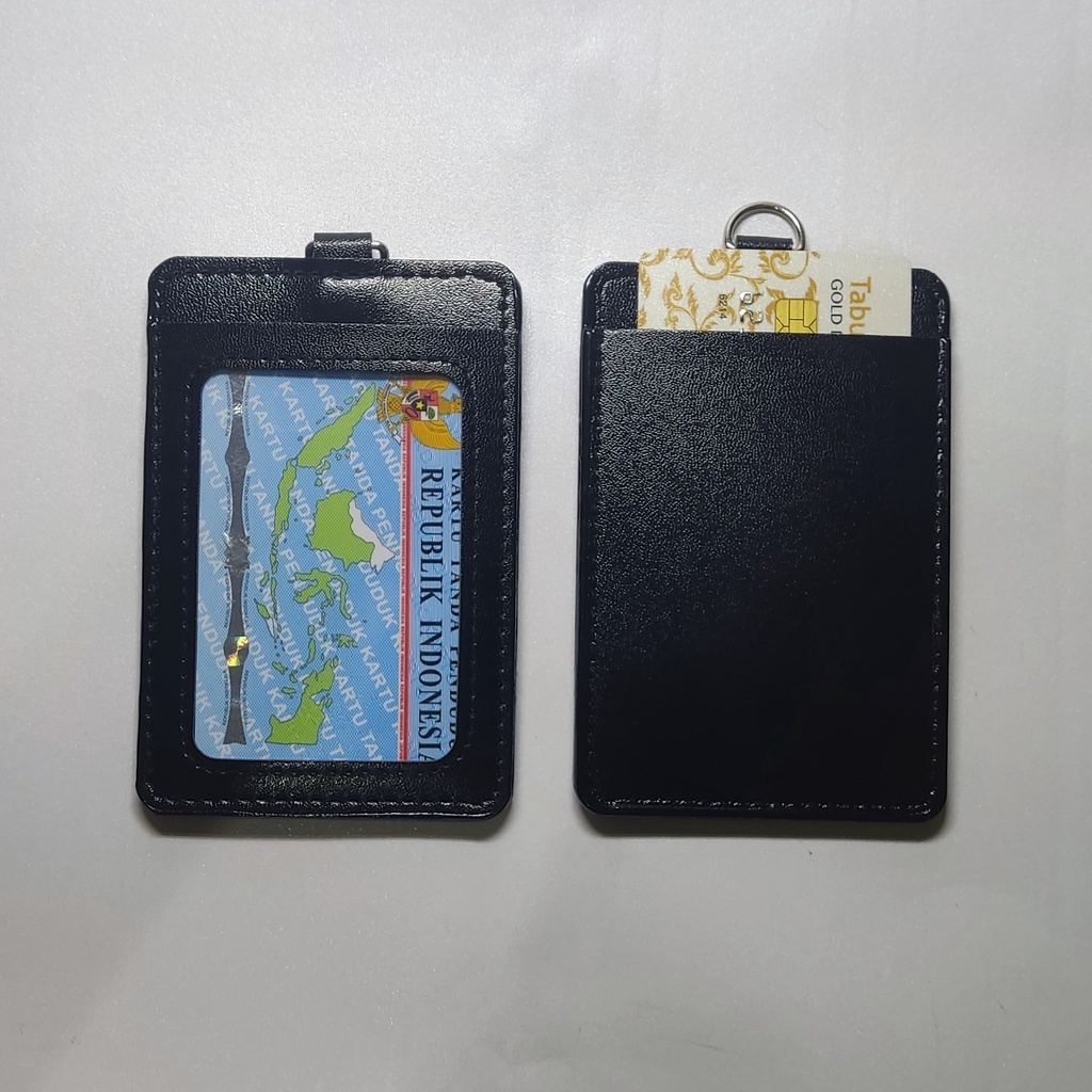 Jual Frame / Casing ID Card / Name Tag holder Kulit Sintetis 2 Sisi ...