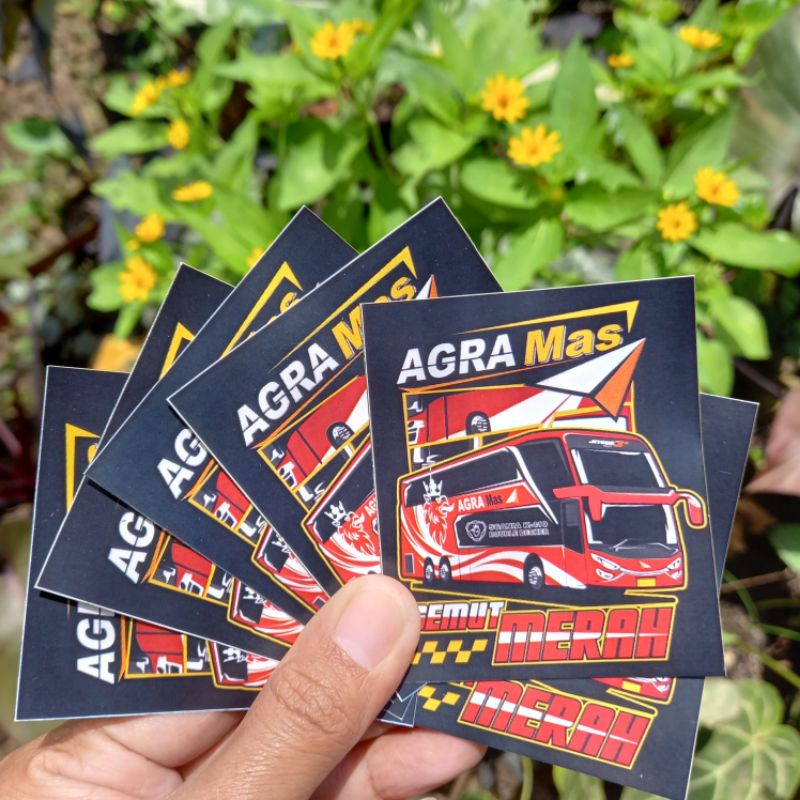 Jual 5 pcs Sticker Bus Stiker Bis Agramas SDD | Shopee Indonesia