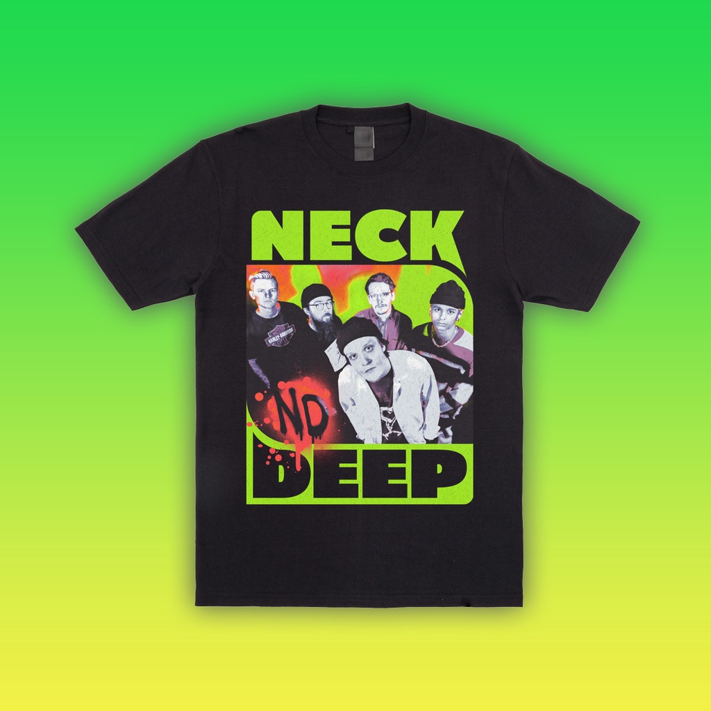 Jual Baju Band - Neck Deep Spray T-Shirt & Kaos Tanpa Jaitan Samping ...