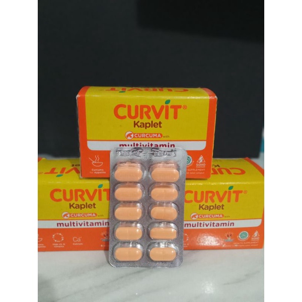 Jual curvit kaplet multivitamin | Shopee Indonesia