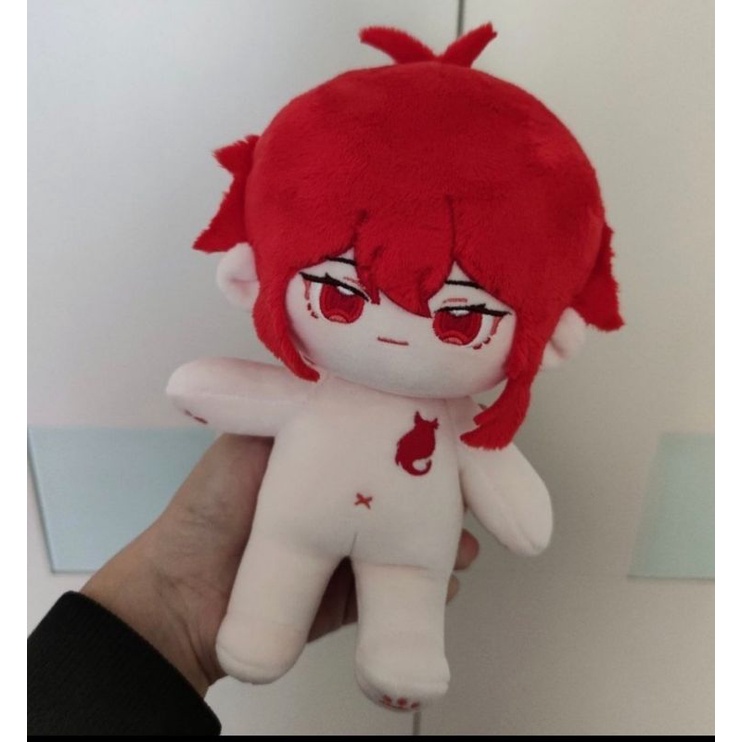Jual Doll Diluc Genshin Impact + Cat Ears (Fanmade Doll) | Shopee Indonesia