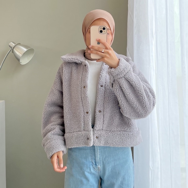 Jual Furry Jacket / Jaket Bulu | Shopee Indonesia