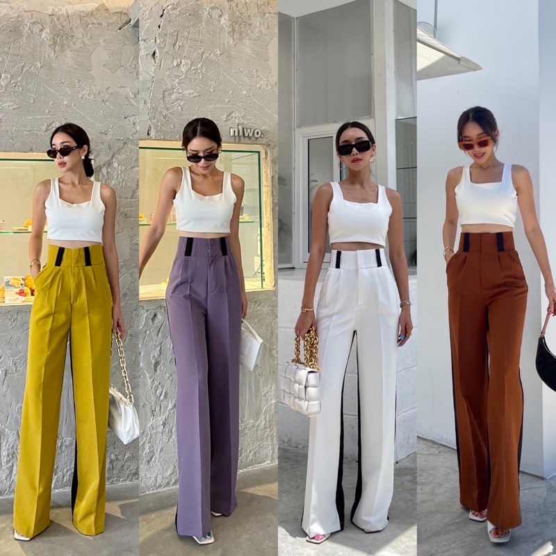 Jual READY ISABELA 2 TONE HW PANTS PROMTHONG / CELANA CULLOTE WANITA ...