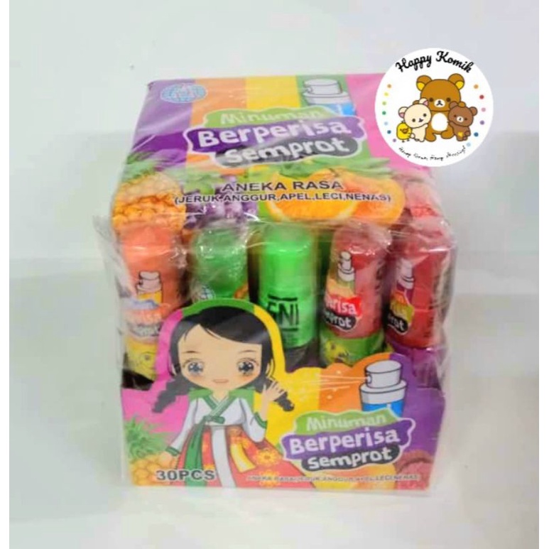 Jual Permen Cemilan Snack Sirup Semprot Spray Aneka Rasa Buah (isi 30 ...