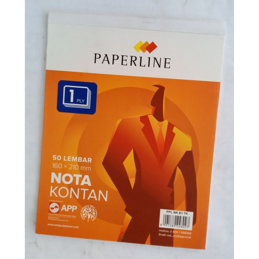 Jual PAPERLINE BUKU NOTA KONTAN BESAR RANGKAP 1 PLY INVOICE BON UK ...