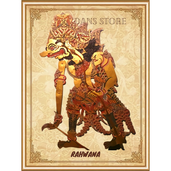 Jual Poster Wayang Kulit Rahwana Hiasan Dinding Sebagai Pajangan atau ...