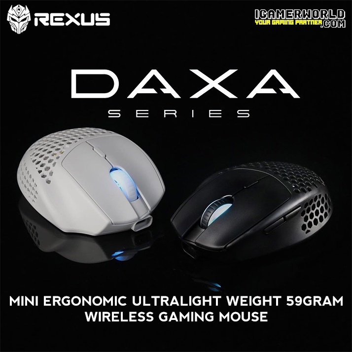 Jual Rexus Daxa Air Mini Wireless Ultralightweight Ergonomic Gaming ...