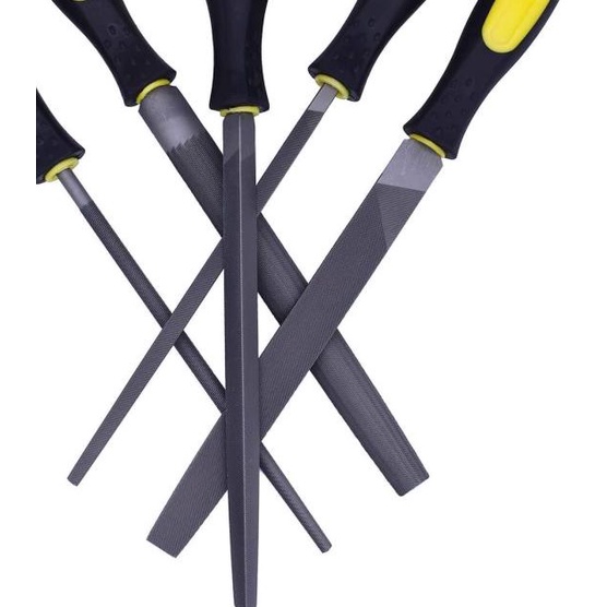 Jual set 5pcs Kikir besi 8 inch / STEEL FILE set 8" / metal file set ...
