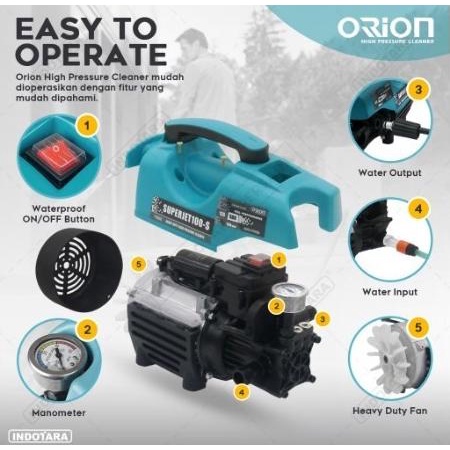 Jual Original Orion Superjet 100S Mesin Steam Cuci Motor Mobil Jet ...
