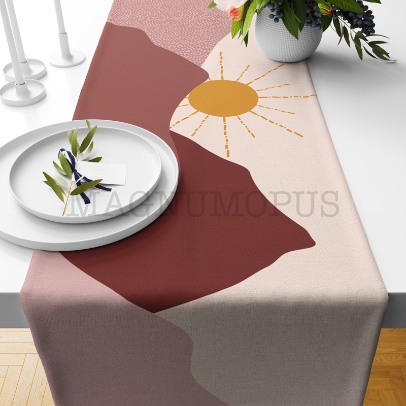 Jual TABLE RUNNER / TAPLAK MEJA PRINT PREMIUM || Aesthetic Series ...