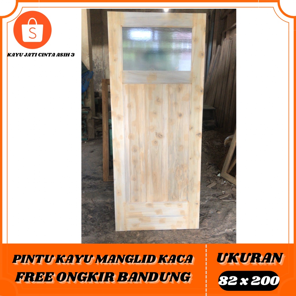 Jual PINTU + KACA ES AIR KAYU MANGLID | Shopee Indonesia